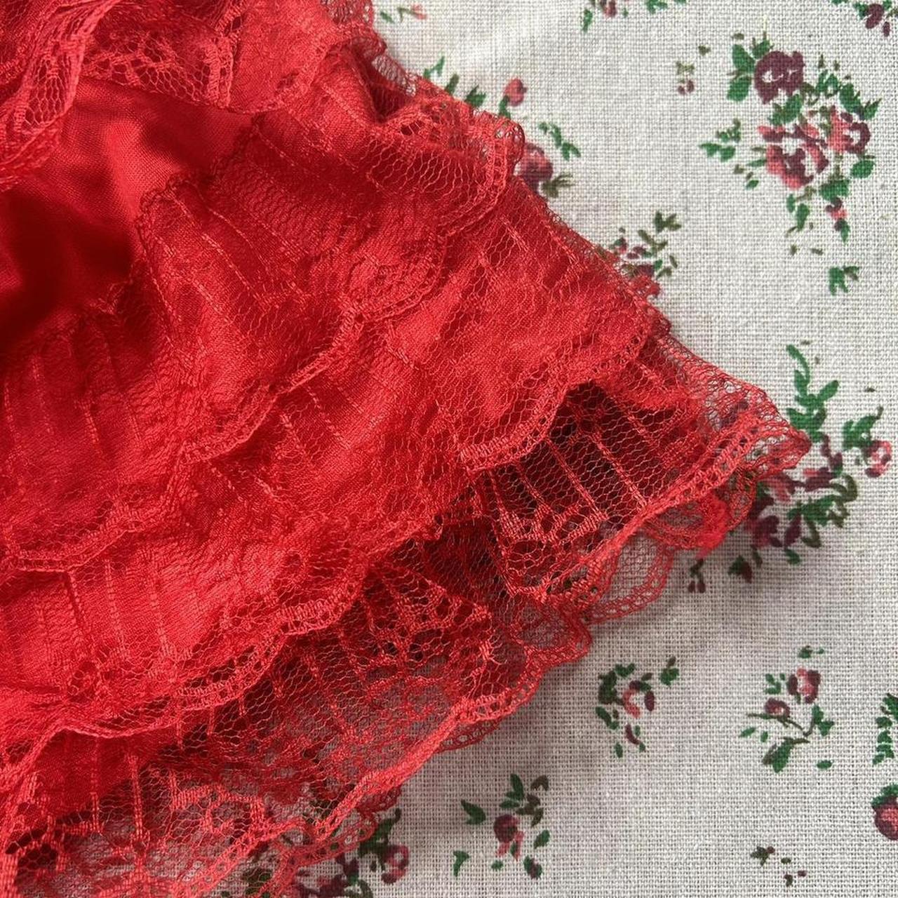 ADORABLE RED RUFFLE BLOOMER SHORTS. The cutest... - Depop