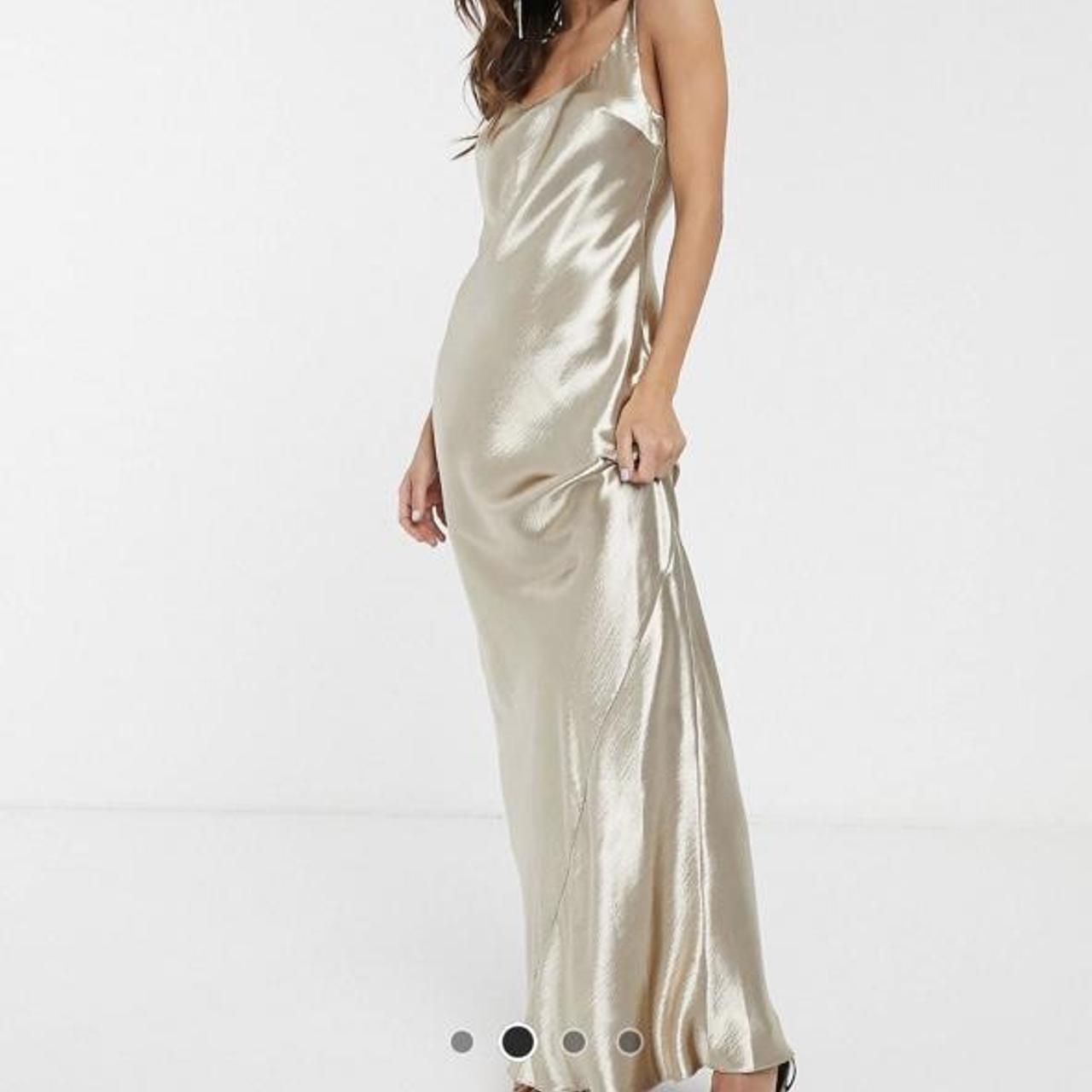 ASOS Women's Gold Dress | Depop