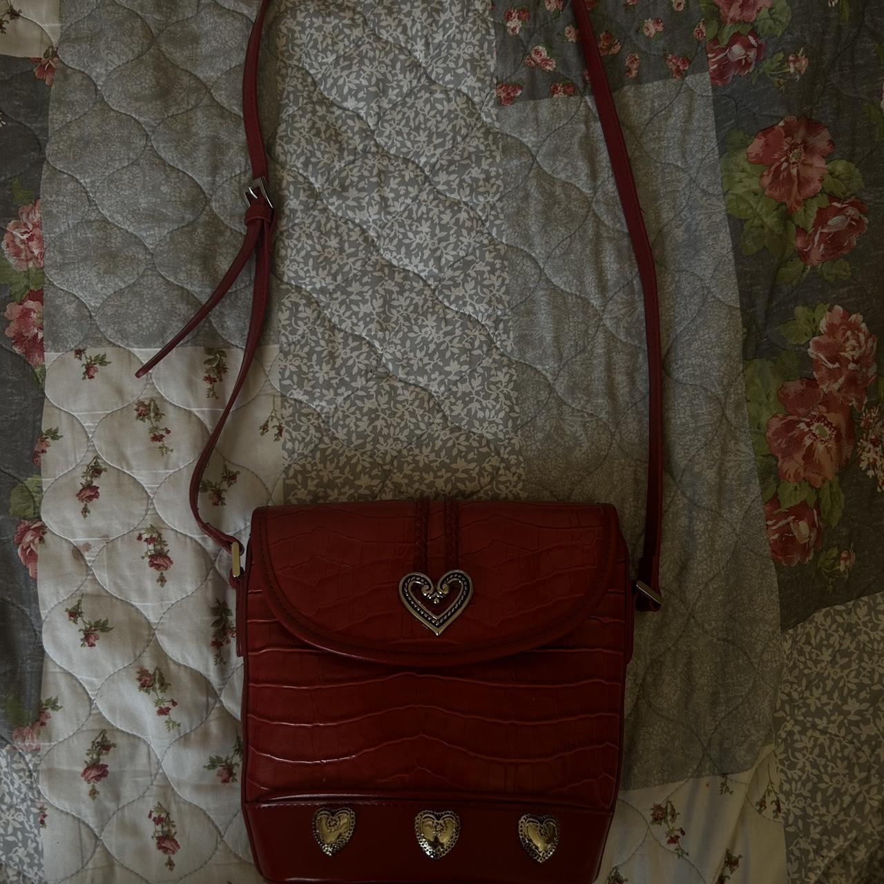vintage cute red cross body bag! #vintage #purse... - Depop