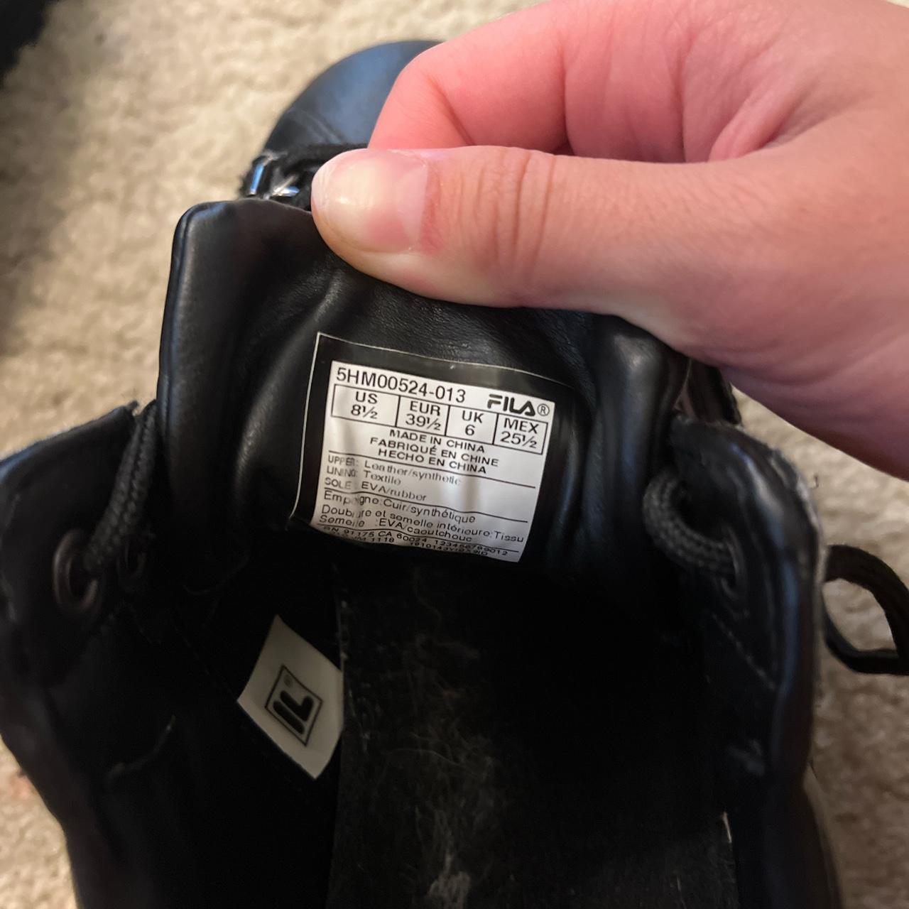 black and silver fila platform trailblazers- like... - Depop