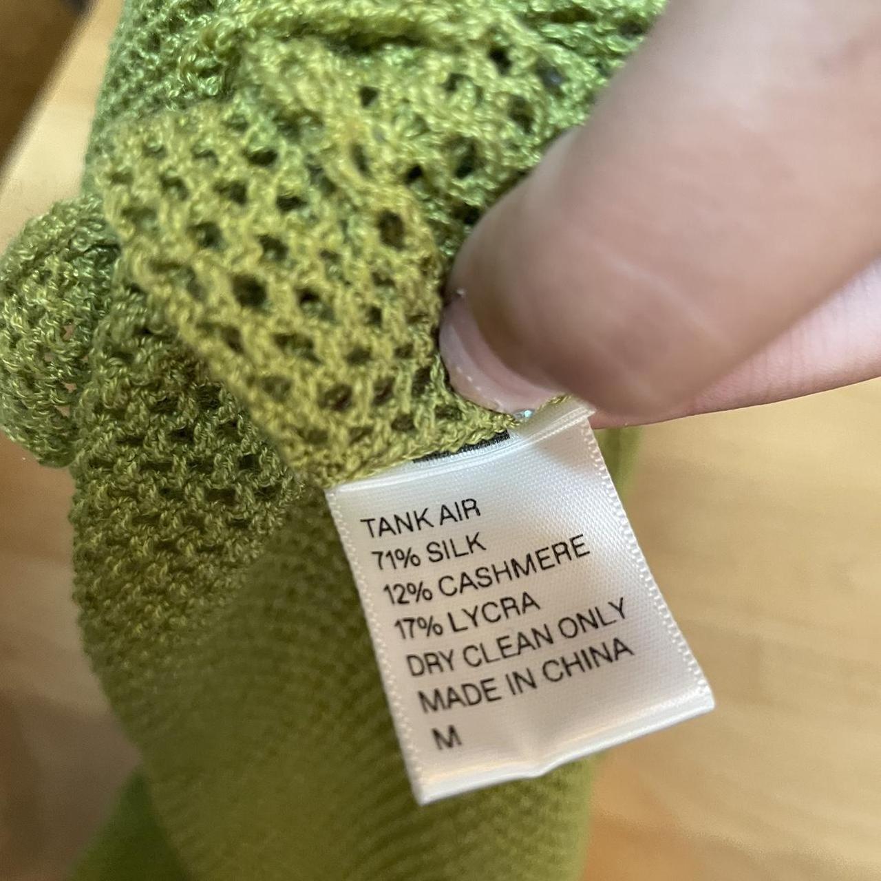 Tank Air Studio *Hot Mesh Top* in lemon lime Size... - Depop