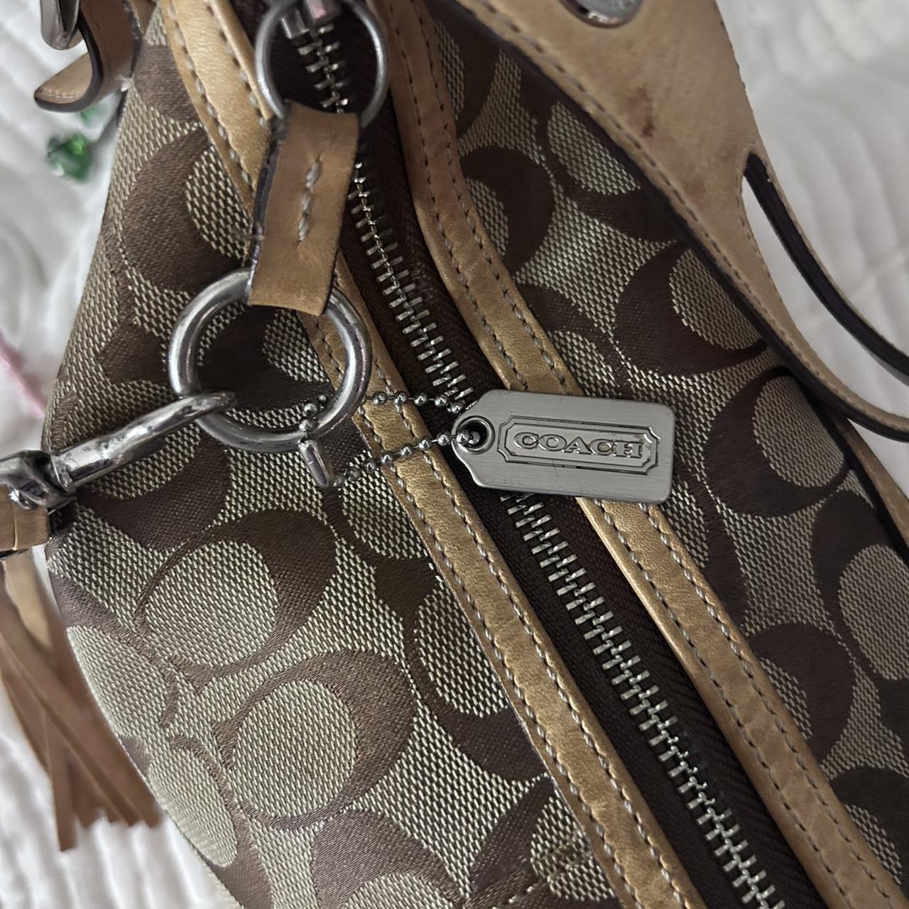 Vintage Coach Monogram Tan Purse 🎀 no flaws & comes... | Depop