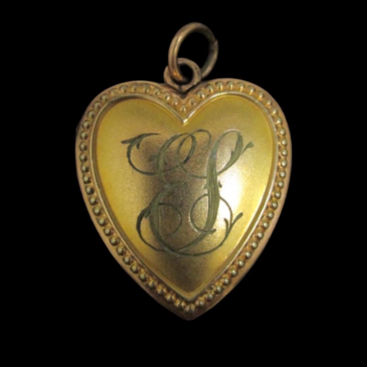 Victorian gold-filled locket circa 1880 with... - Depop