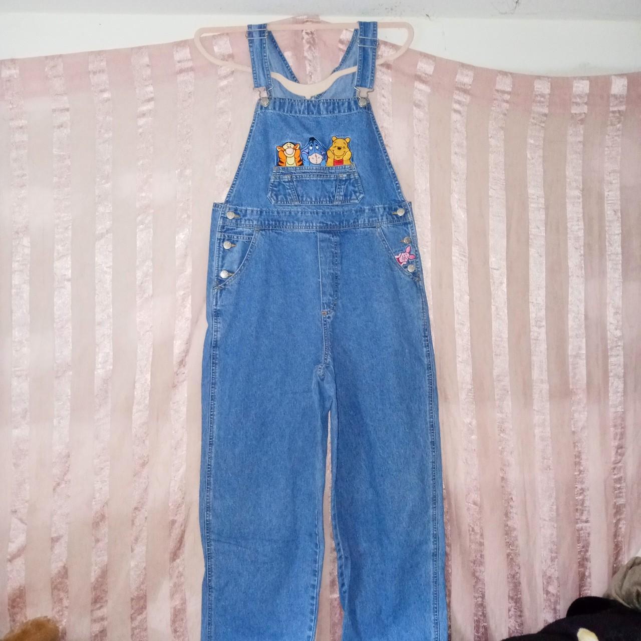 Disney Women's Blue Dungarees-overalls | Depop