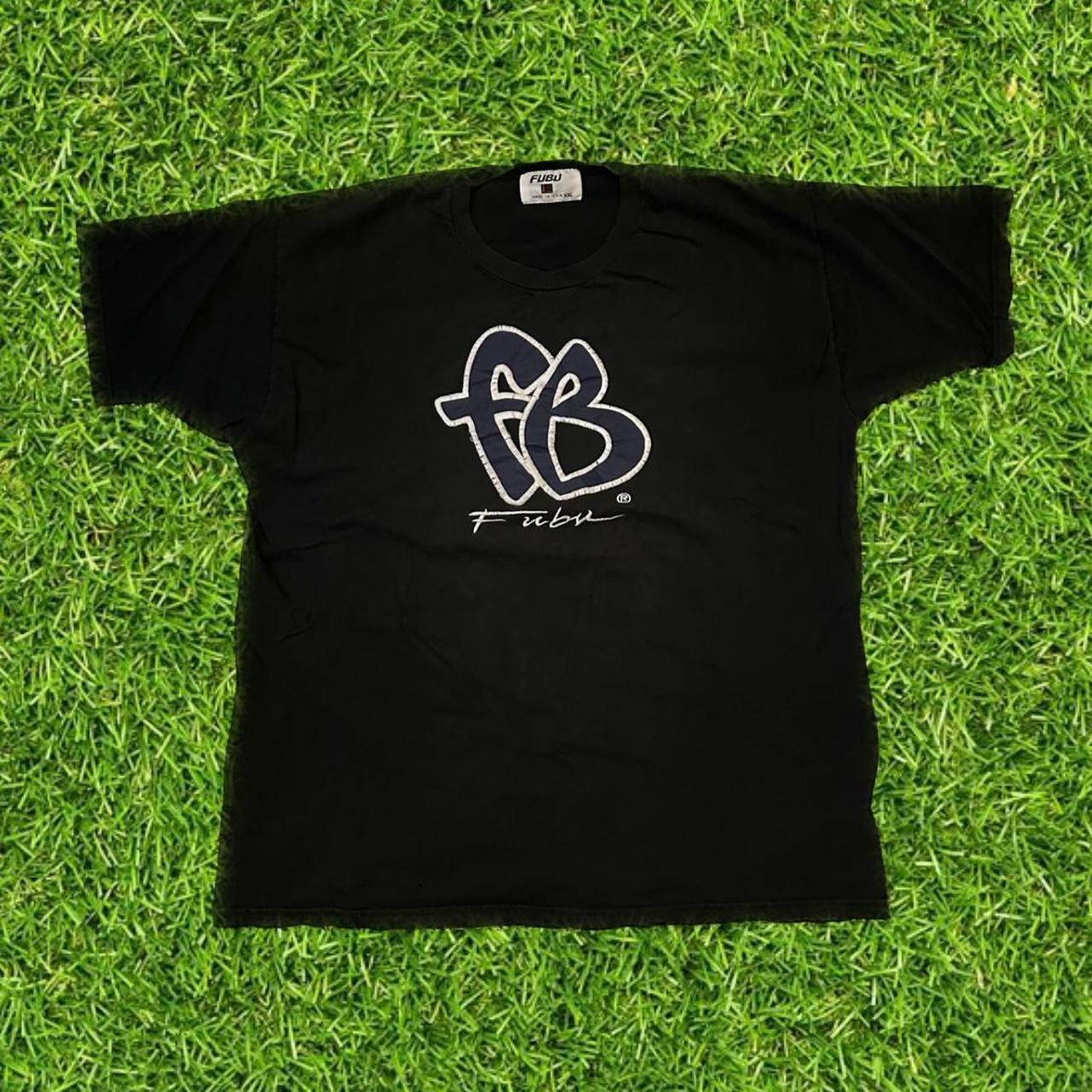 Y2K FUBU Stitched Logo T Shirt Size: XXL Fits like... - Depop