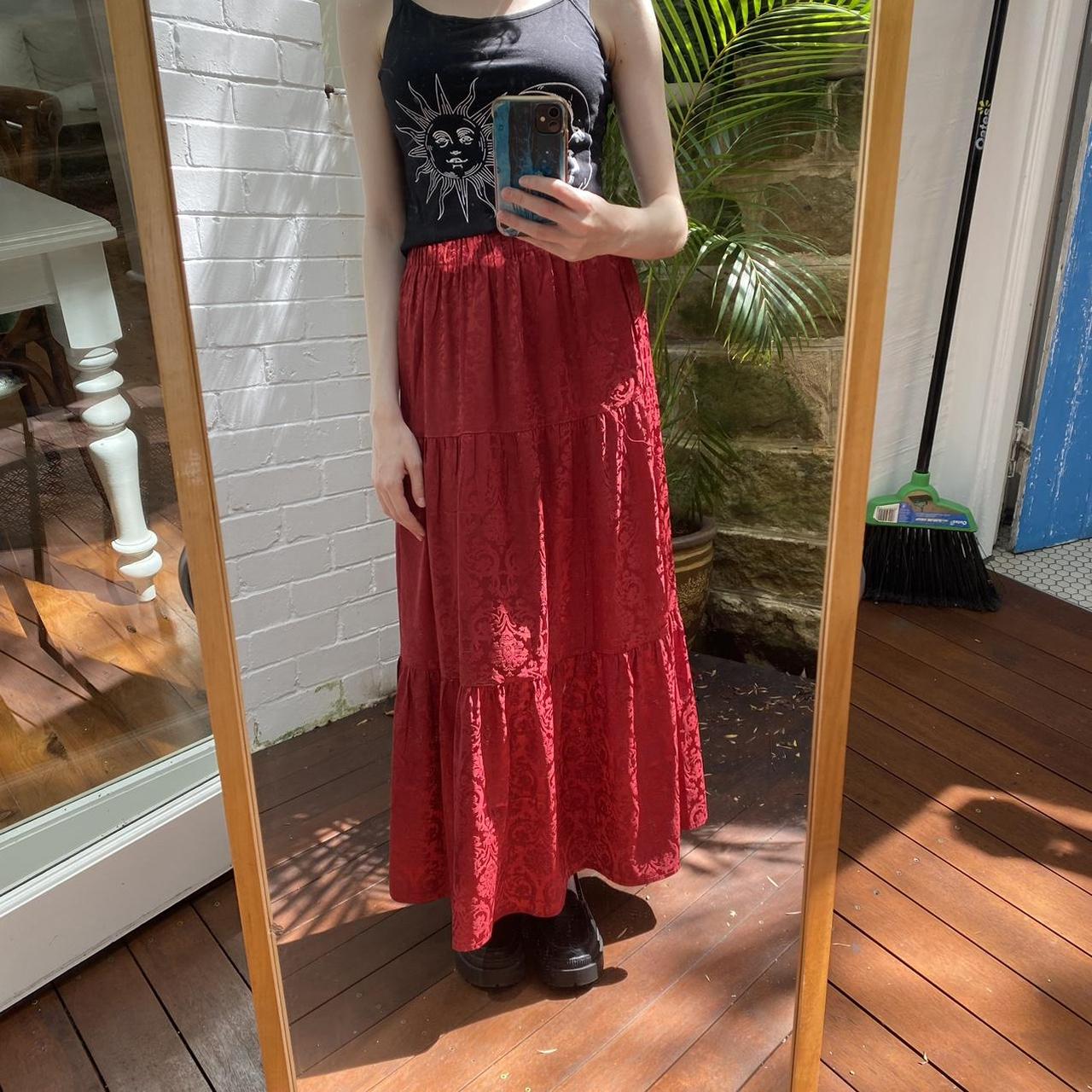 beautiful Dangerfield cherry red maxi skirt 🌹 - in... - Depop