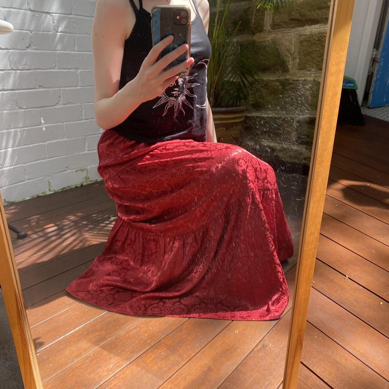 beautiful Dangerfield cherry red maxi skirt 🌹 - in... - Depop