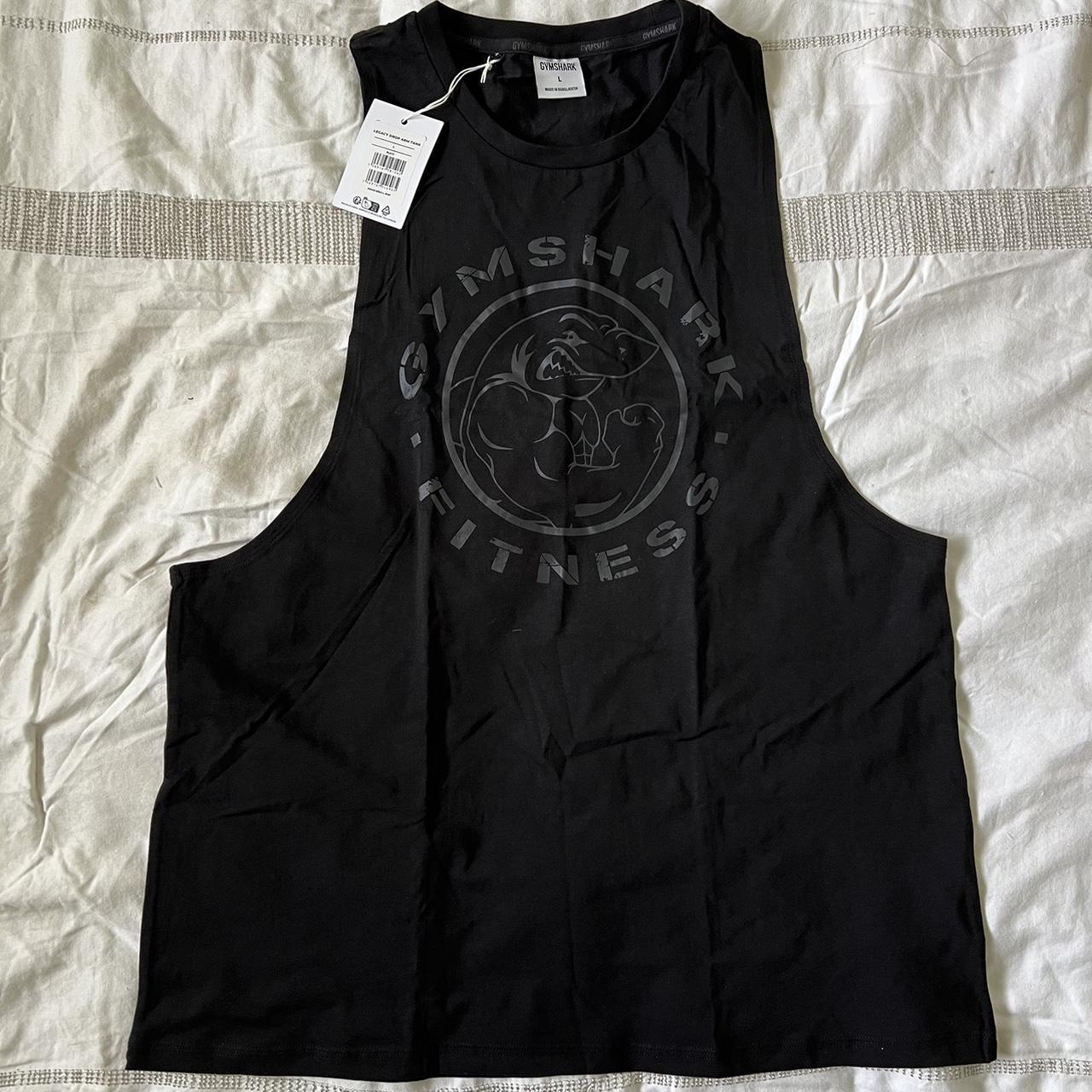 Gym Shark Legacy Drop Arm Tank Men’s US Large Brand... - Depop