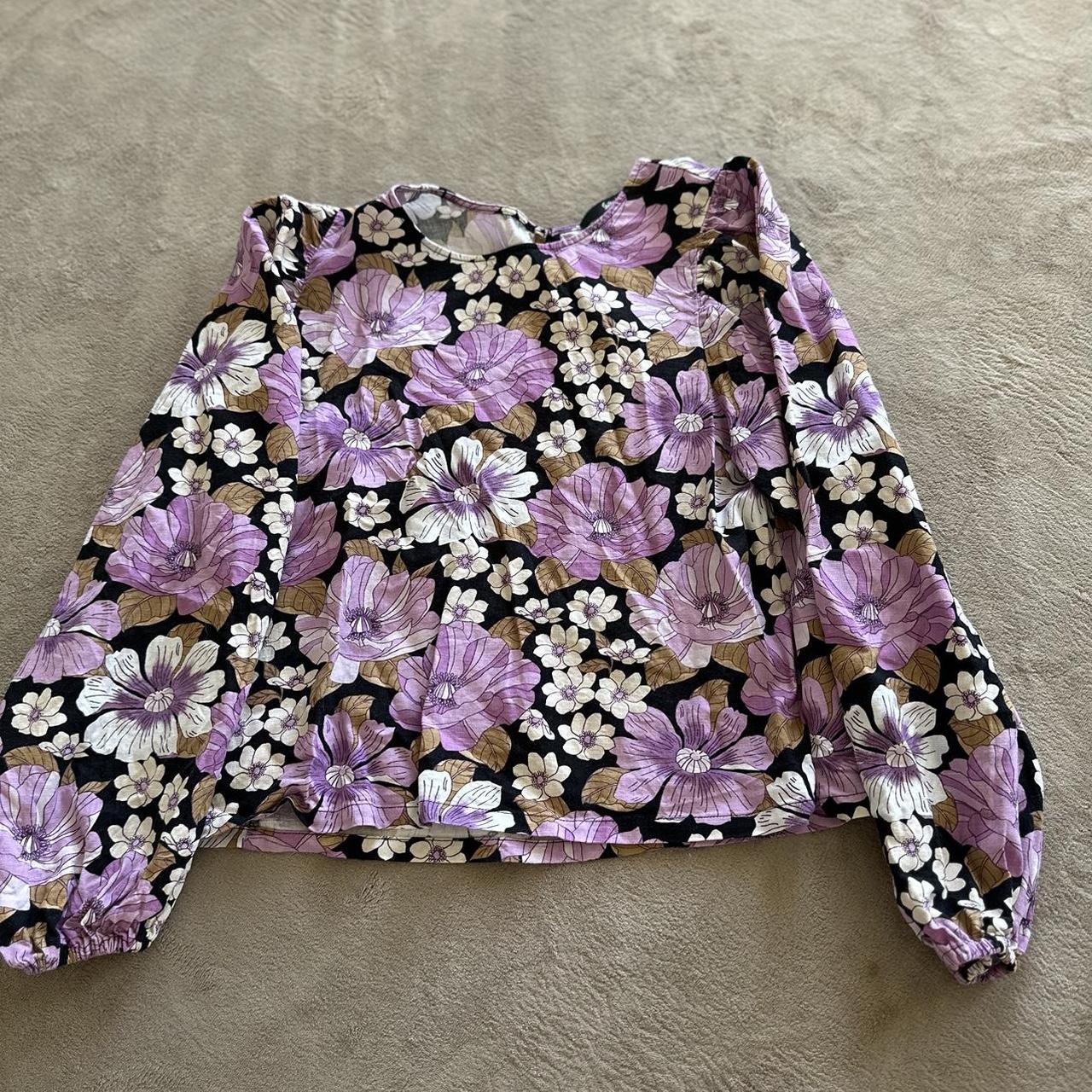 Sportsgirl Long Sleeve Blouse Top Size 10 Depop