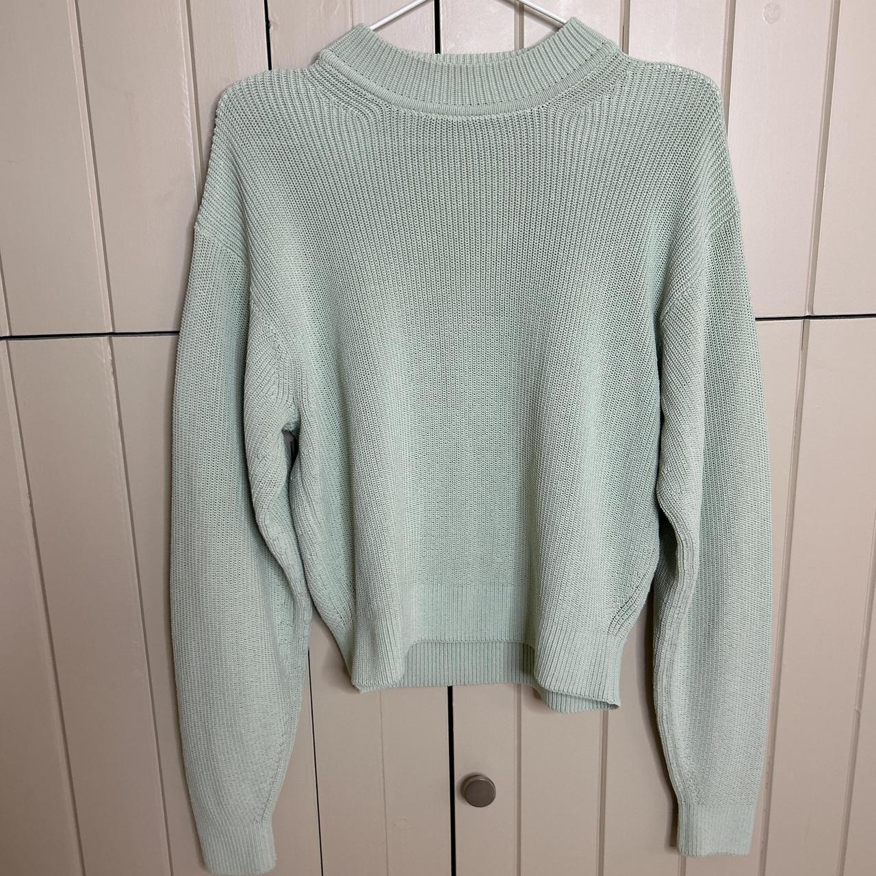 Uniqlo mint green knit size S Tiny bit of bobbling... - Depop