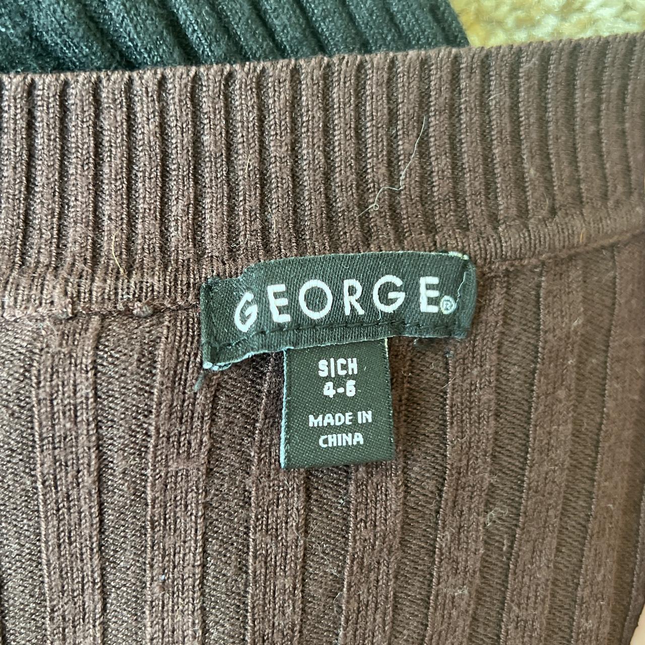 George Women's Black and Brown Jumper | Depop