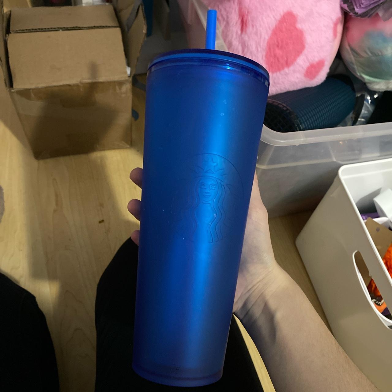 Starbucks blue cold cup tumbler. Used once. Has... - Depop
