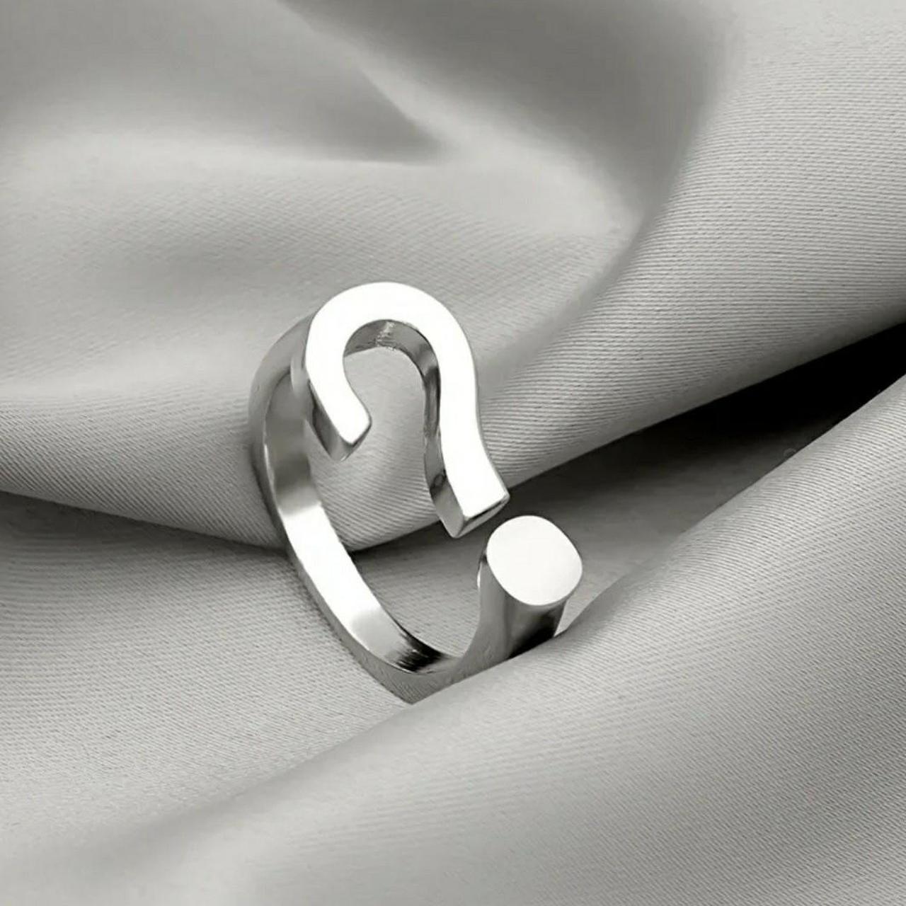Silver question mark ring. Adjustable Brand new... - Depop