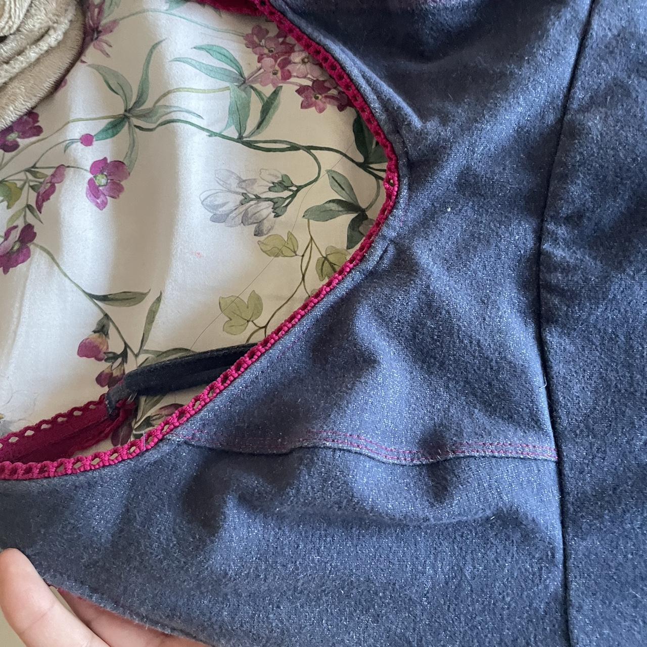 Moda International Women's Navy and Pink Dress | Depop