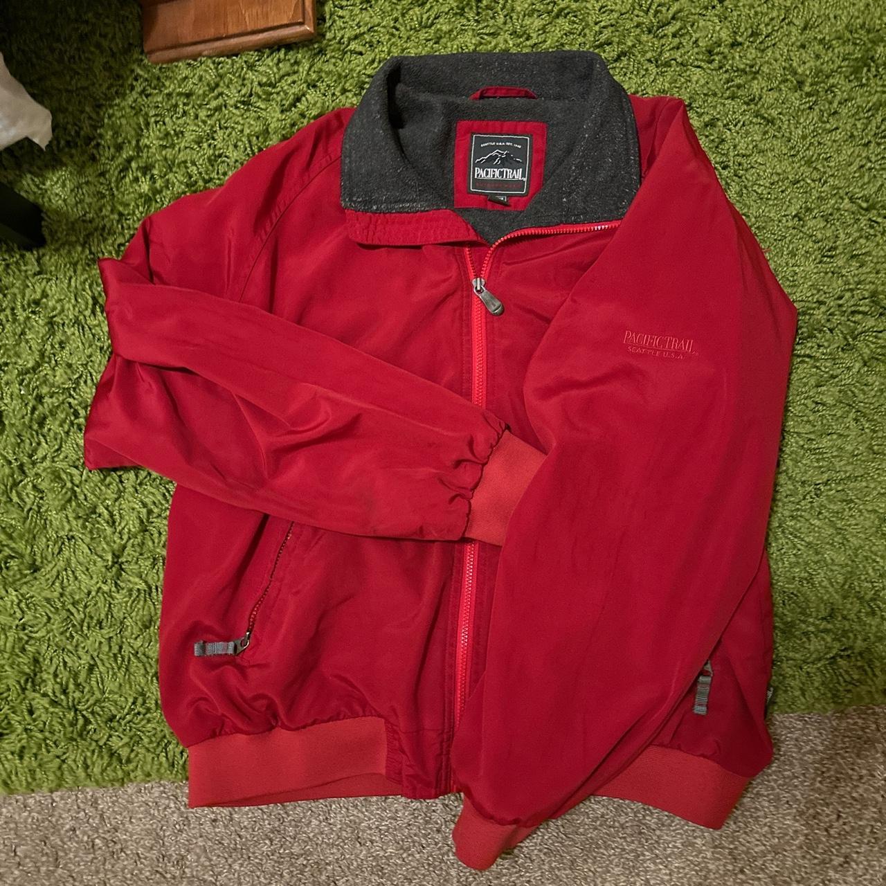 Pacific trail red zip up jacket - Depop