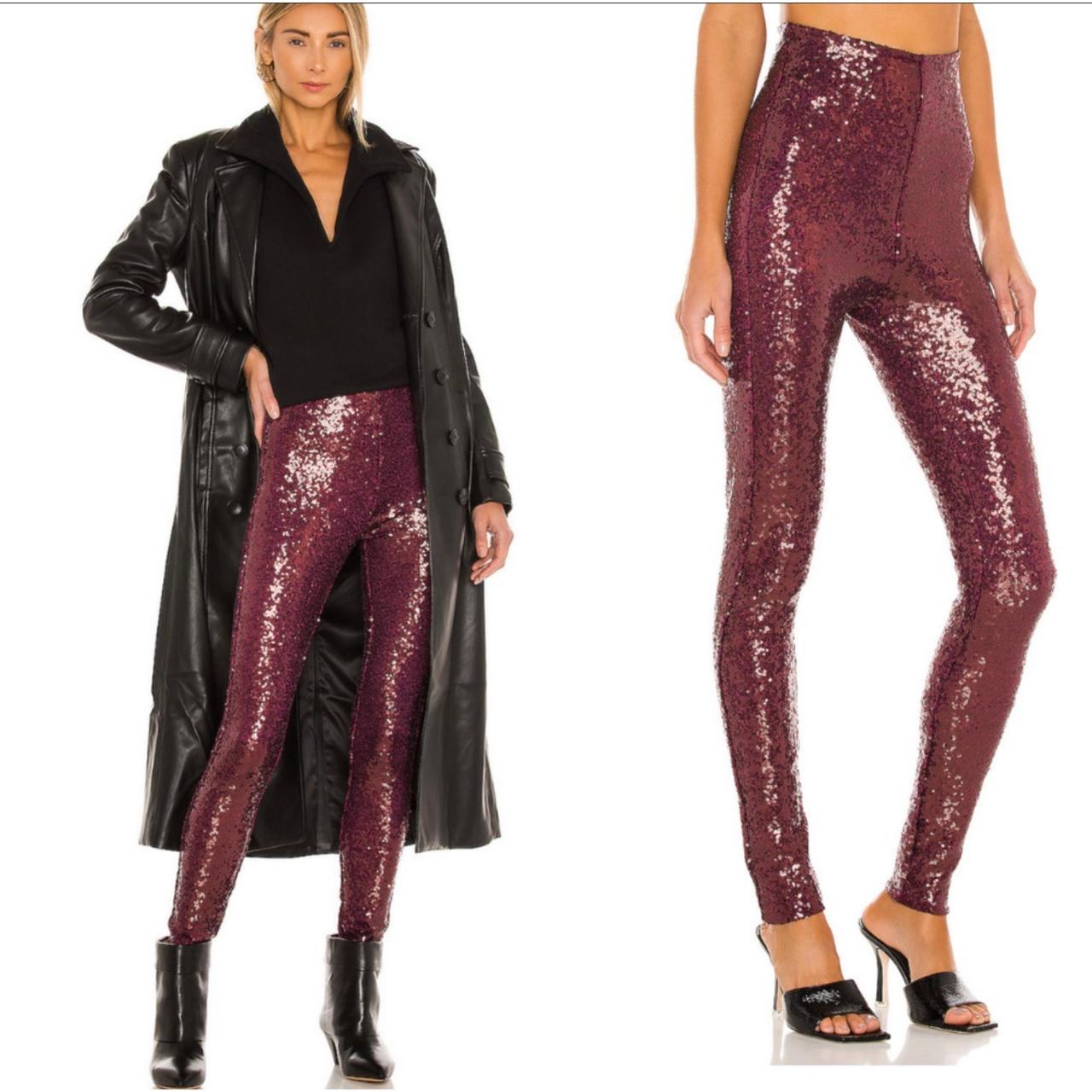 Commando Women's Burgundy Leggings | Depop