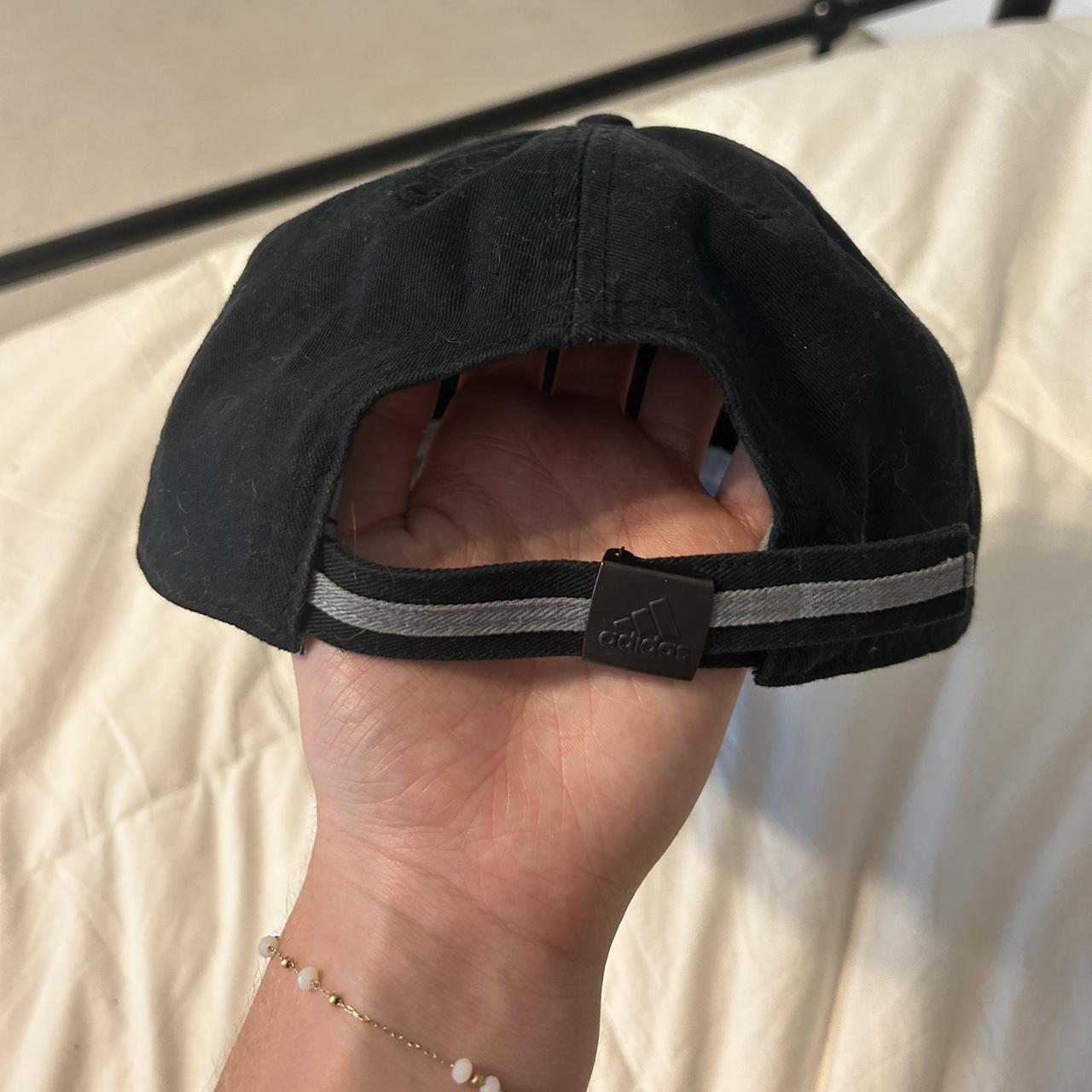 black adidas baseball hat -adjustable fit in... - Depop