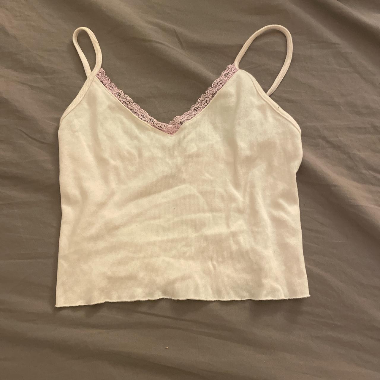 Pink brandy tank 100% cotten feel free to send... - Depop