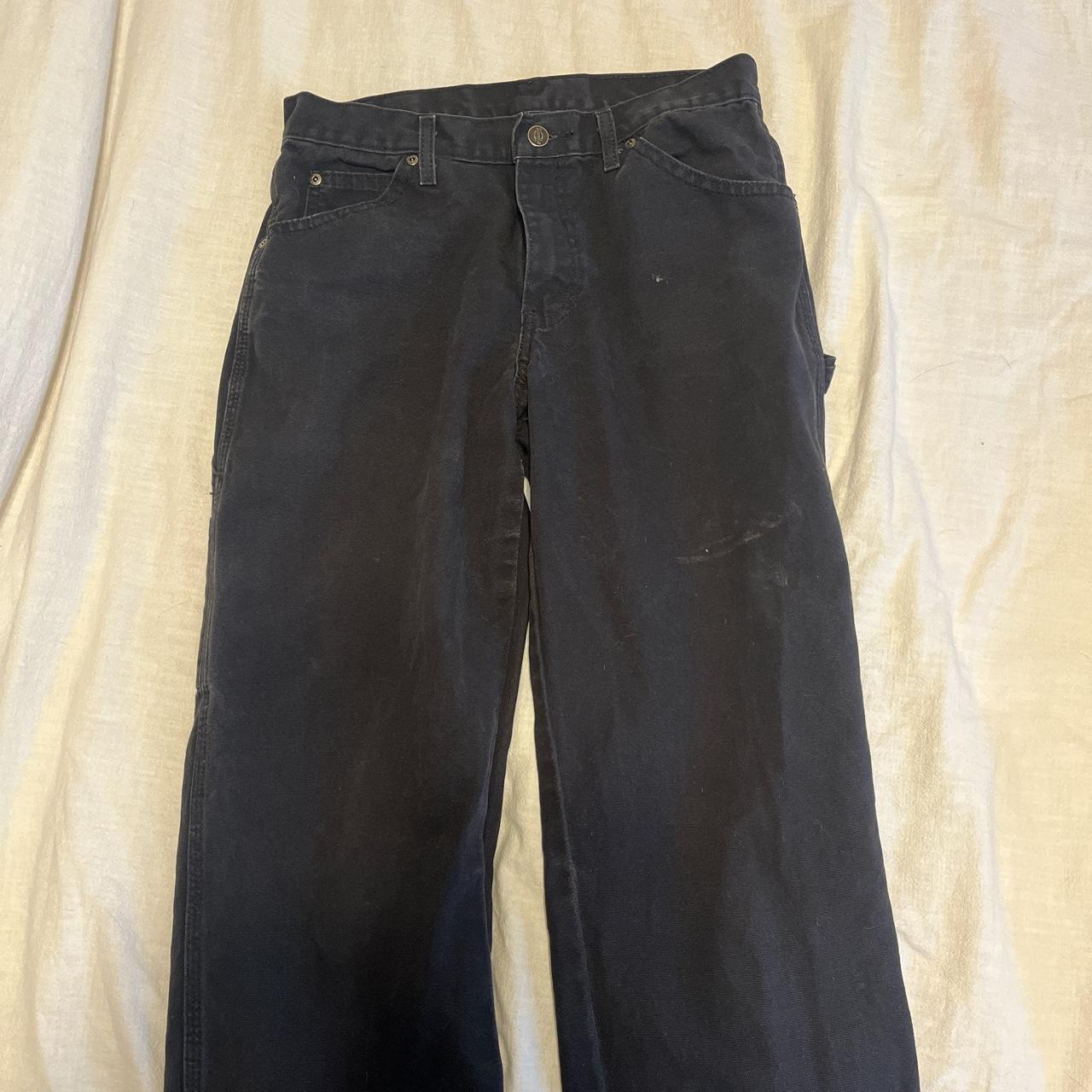 Black carpenter pants 28x30 DEPOP PAYMENTS ONLY - Depop