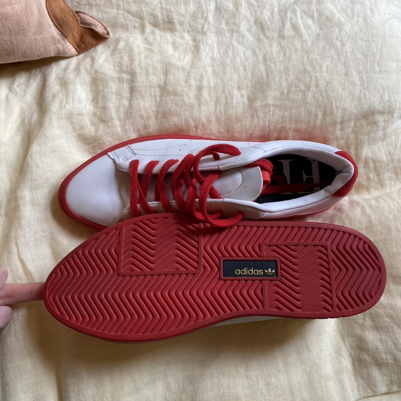 ADIDAS X FIORUCCI SNEAKERS worn once, sizing runs small - Depop