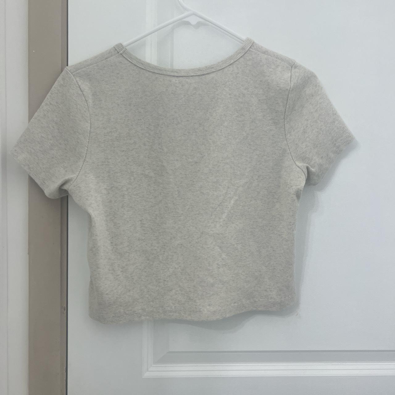 extra large gray crop top with tarot cards - Depop