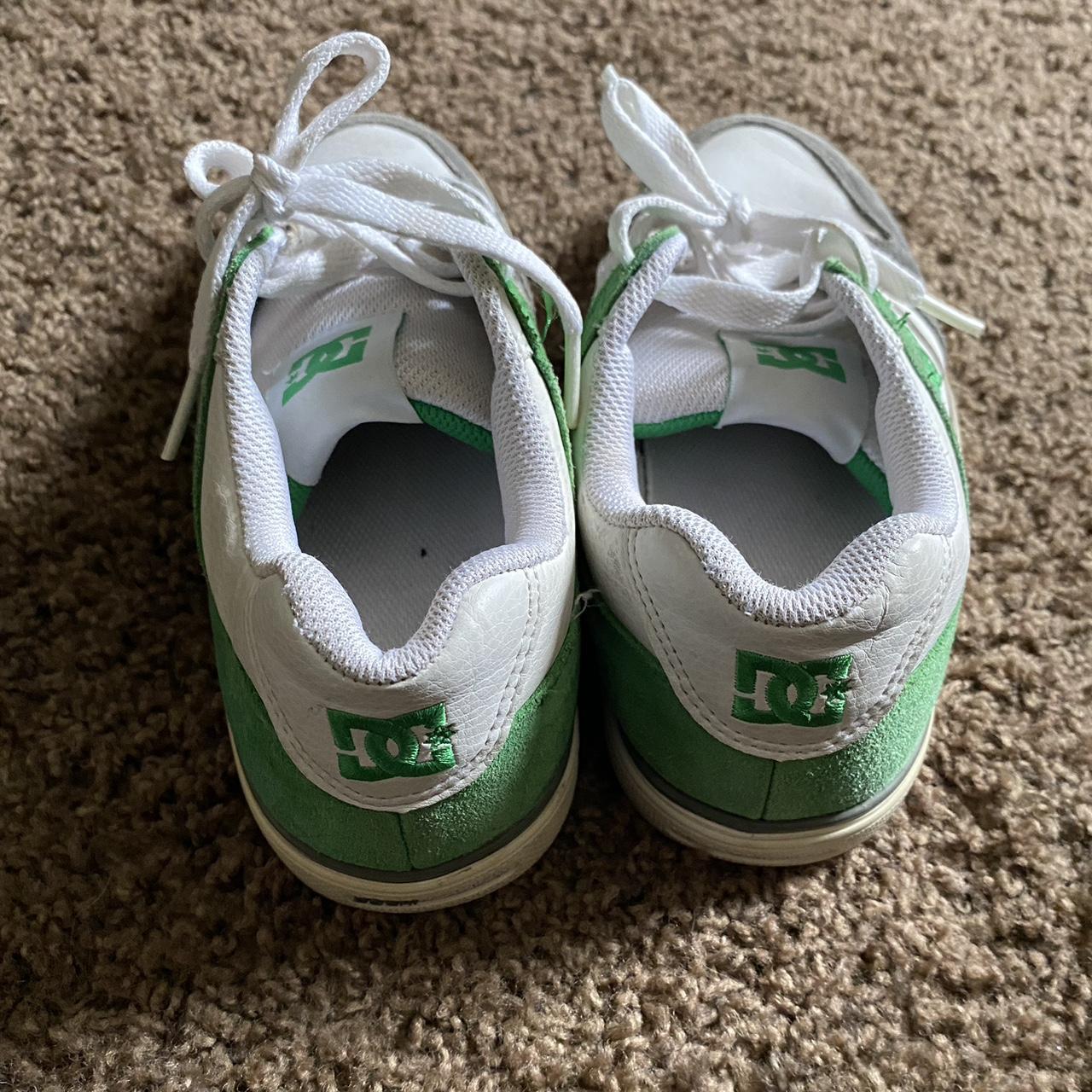 DC Shoes Women's Black and Green Trainers | Depop