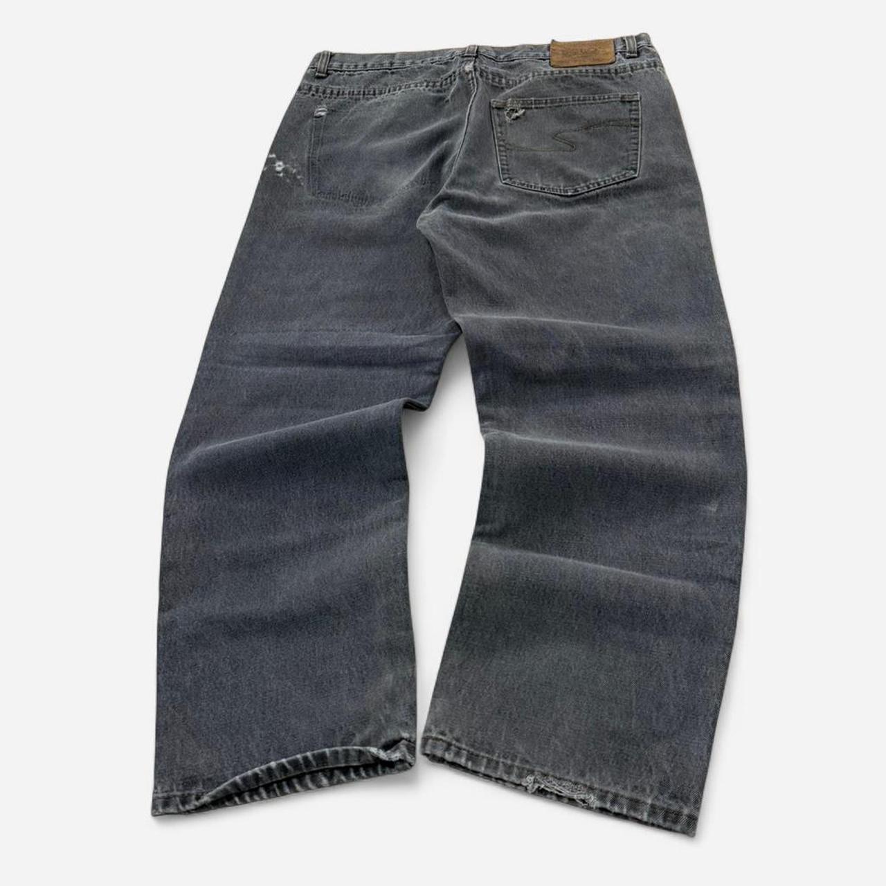 2000s solo grunge skater loose baggy jeans... | Depop