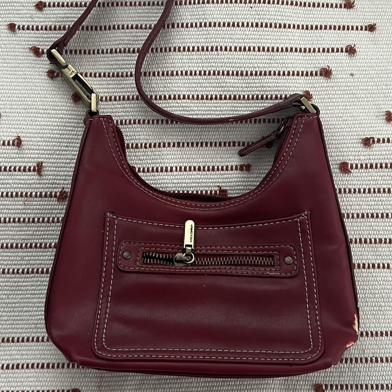 Nine & CO mini shoulder bag. Tearing on the right... - Depop