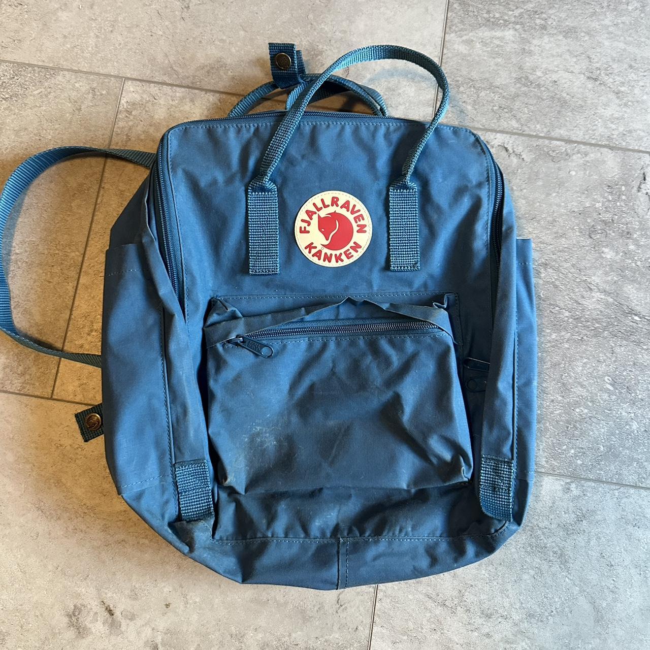 Authentic Blue kanken backpack #kanken - Depop