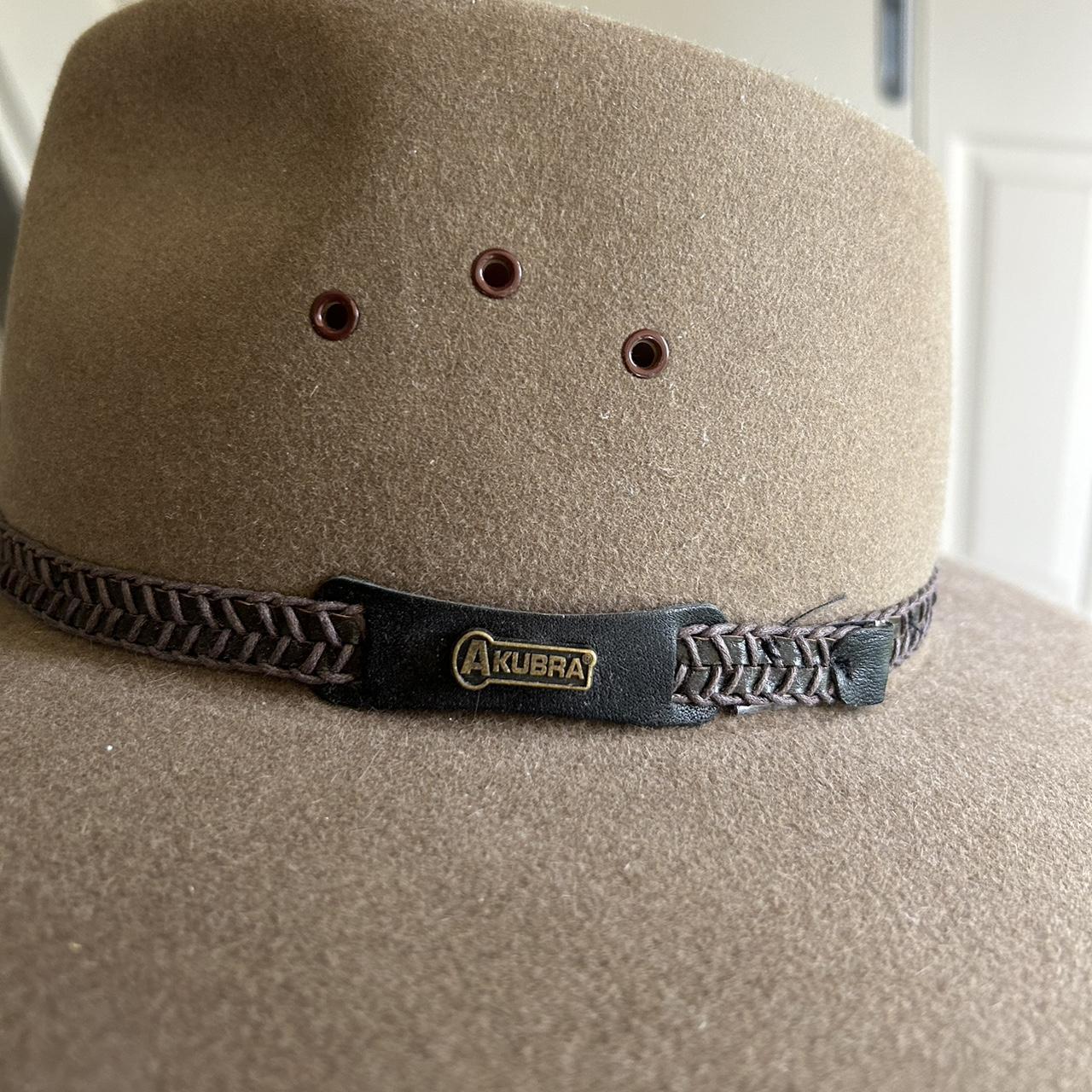 AKUBRA Tablelands Sorrel Tan Size 55 - Depop