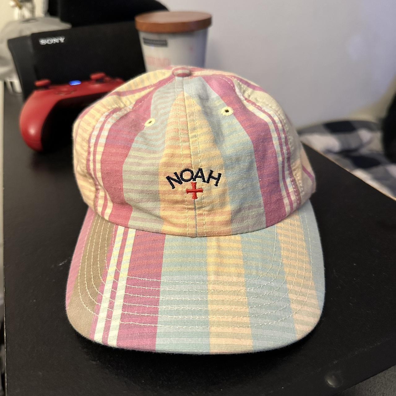 Noah pink plaid strap back hat #pink #plaid #noah | Depop