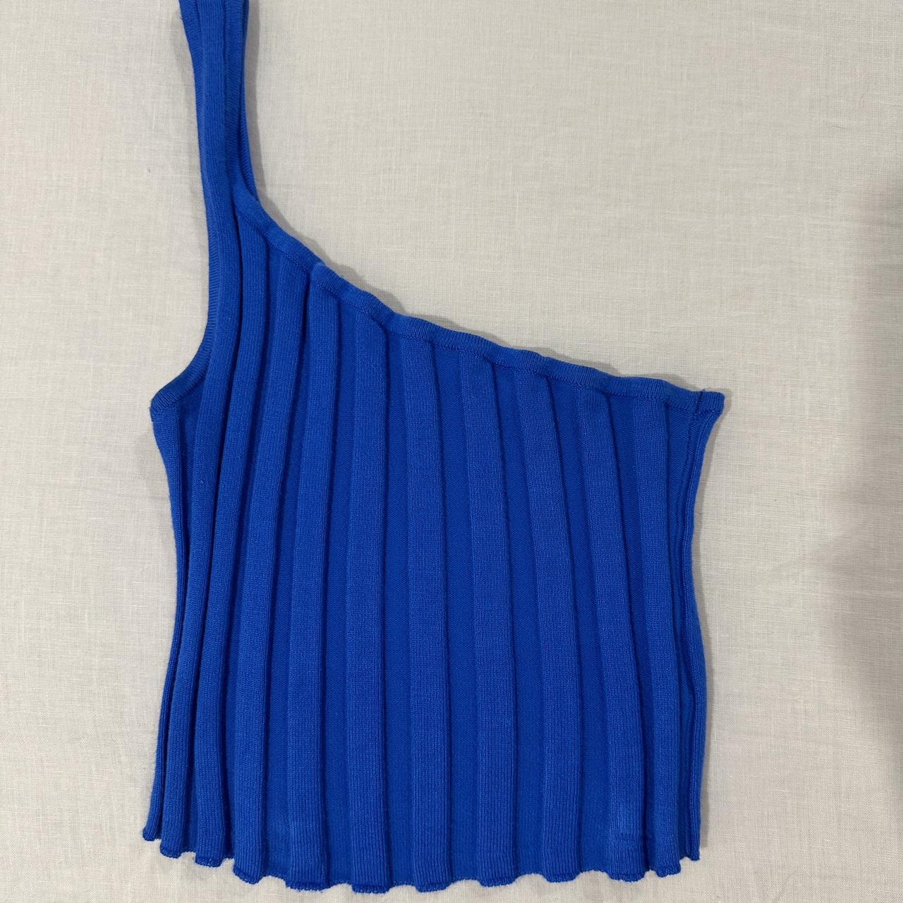 GLASSONS - royal blue single strap top - Depop