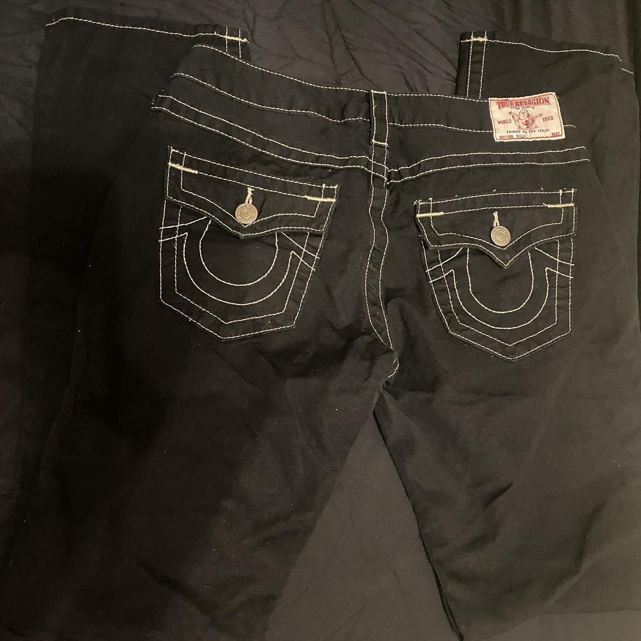TRUE RELIGION BLACK LOW RISE JEANS! *only worn a few... - Depop