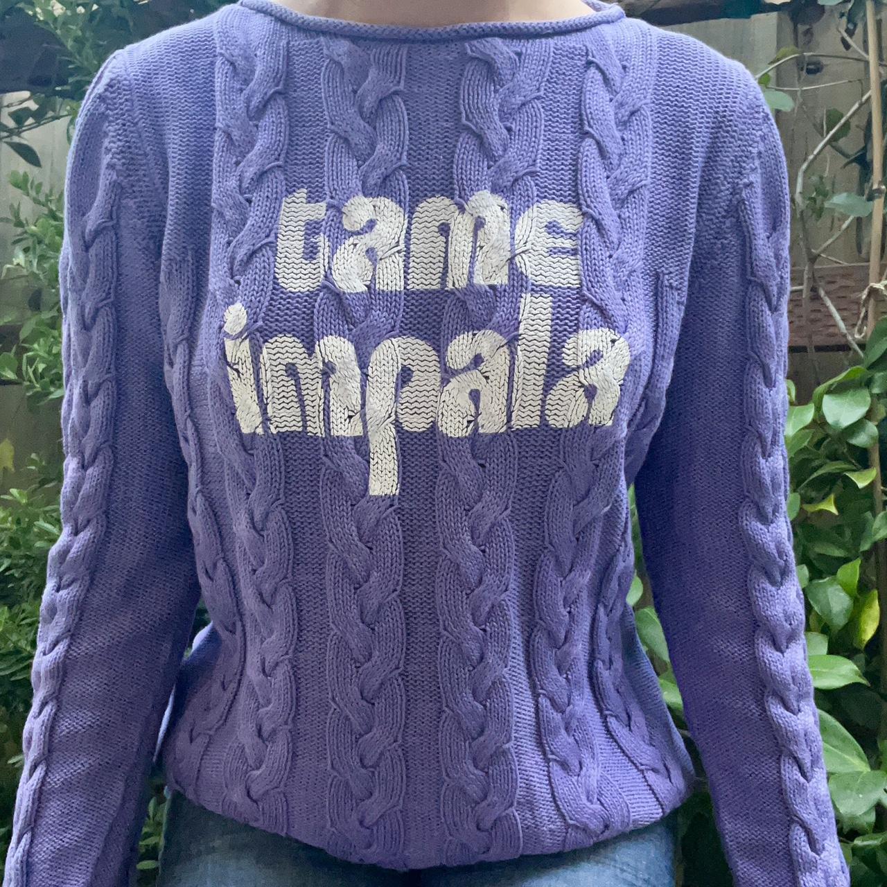 Tame impala sweater! 🪻 Words are printed on with... - Depop
