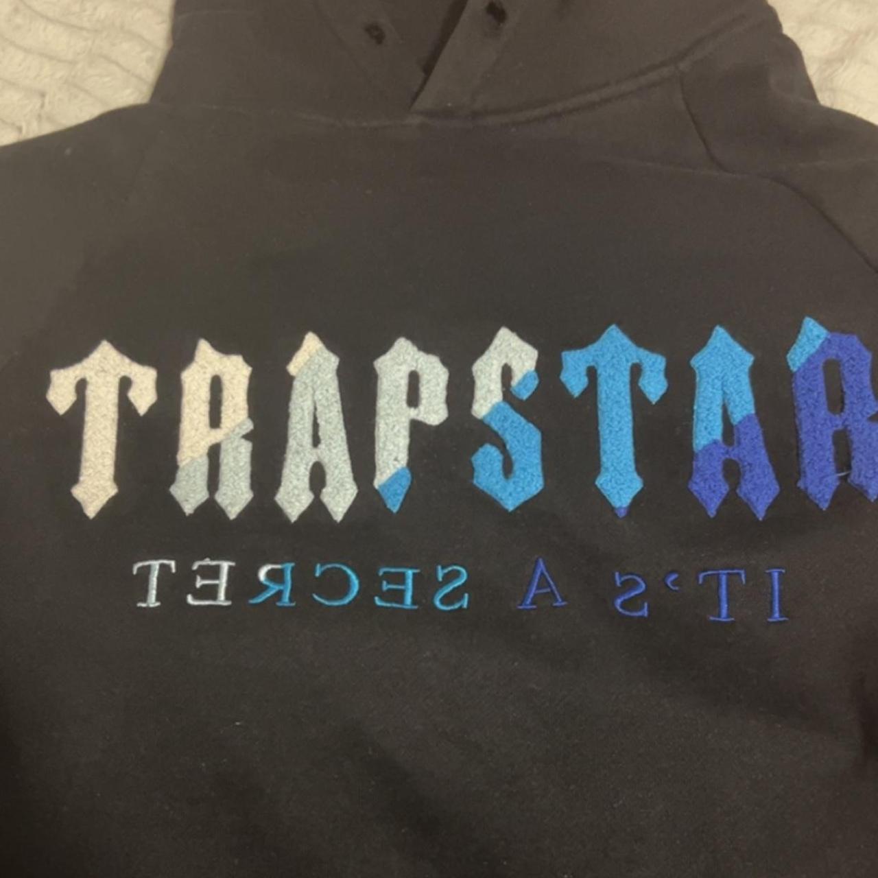 Trapstar jumper worn a couple timed. Drawstrings on... - Depop