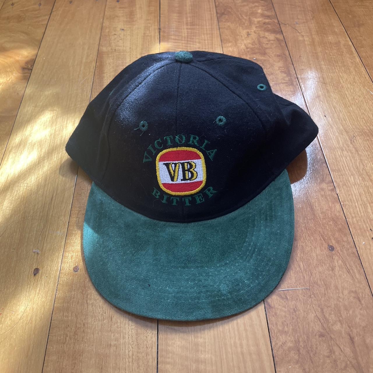 Victoria Bitter VB hat in a two tone colourway,... - Depop