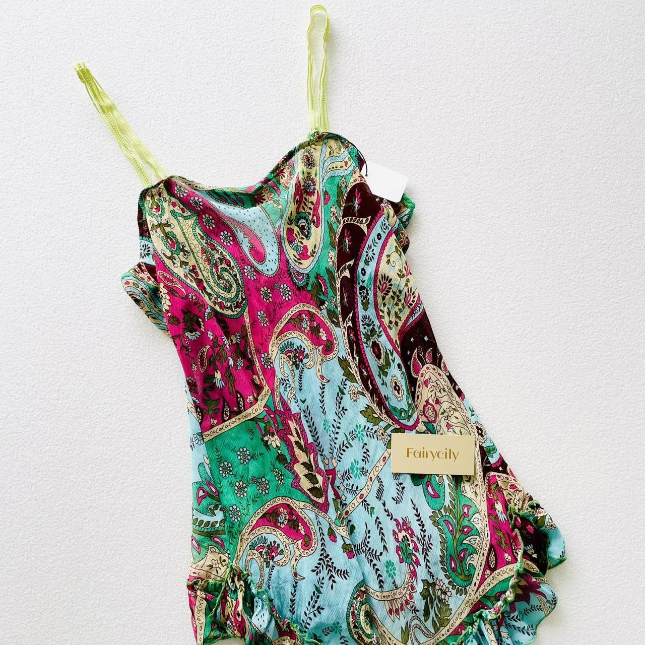 Late 90’s vintage sheer top with paisley print.... | Depop