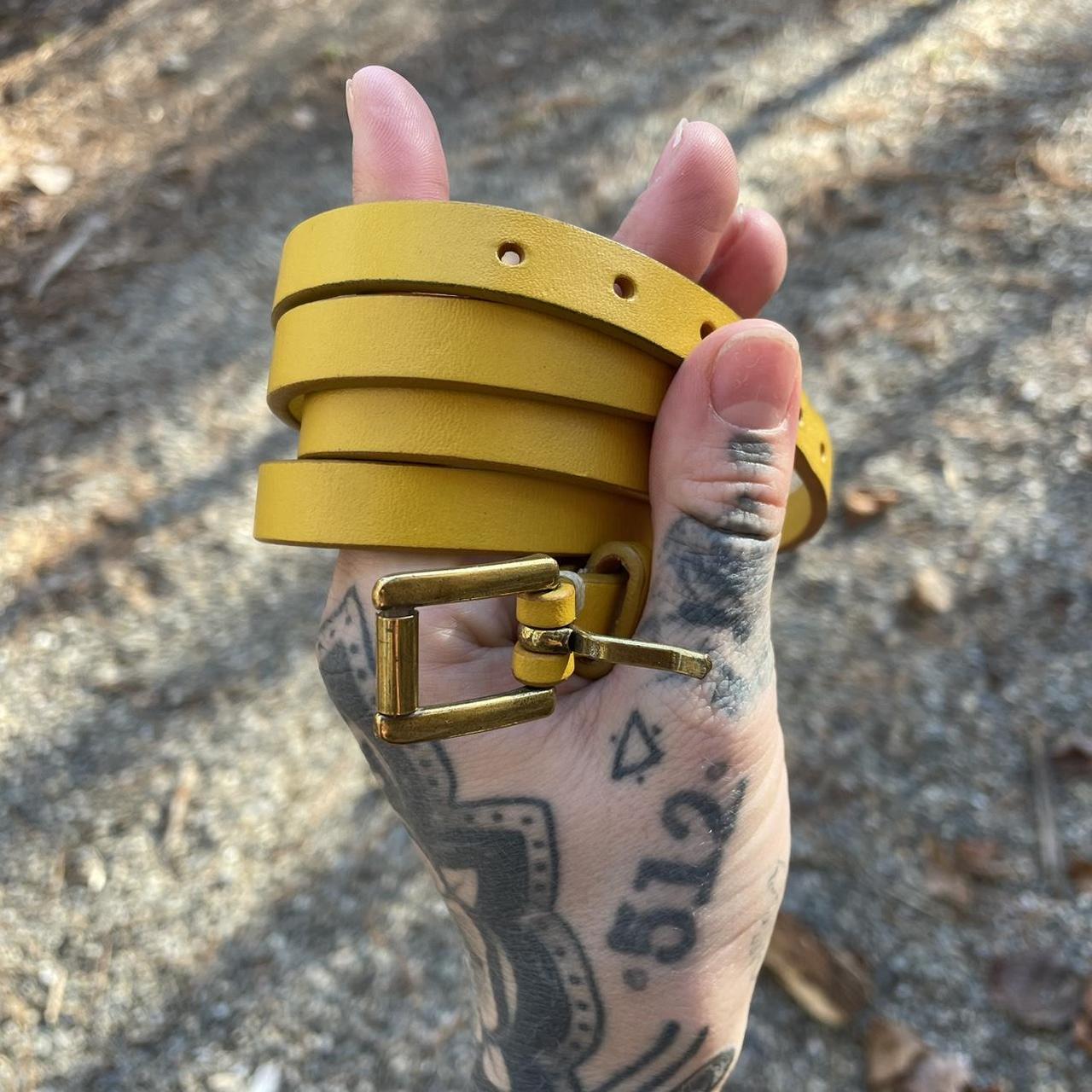 Leather belt Super thin and dainty Size... - Depop