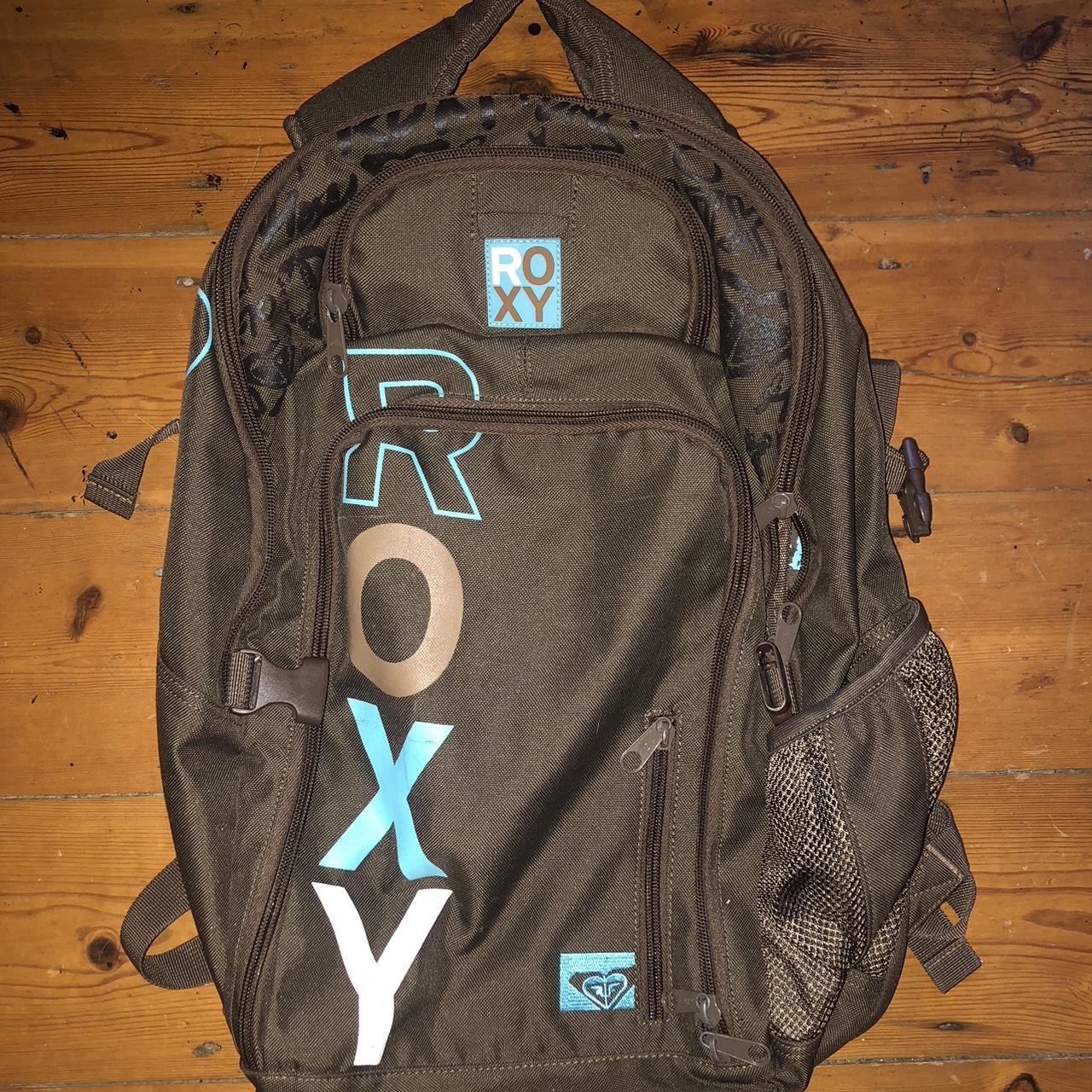Genuine Y2K ROXY backpack. 4 compartments . Portable... - Depop