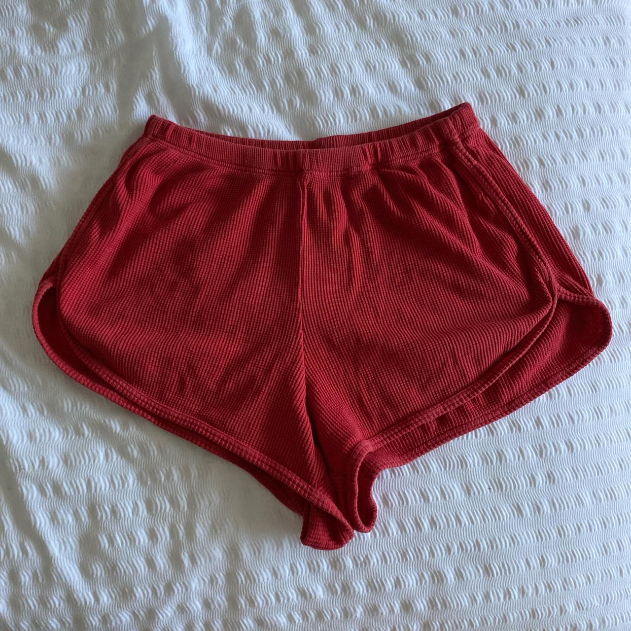 red brandy melville shorts - Depop