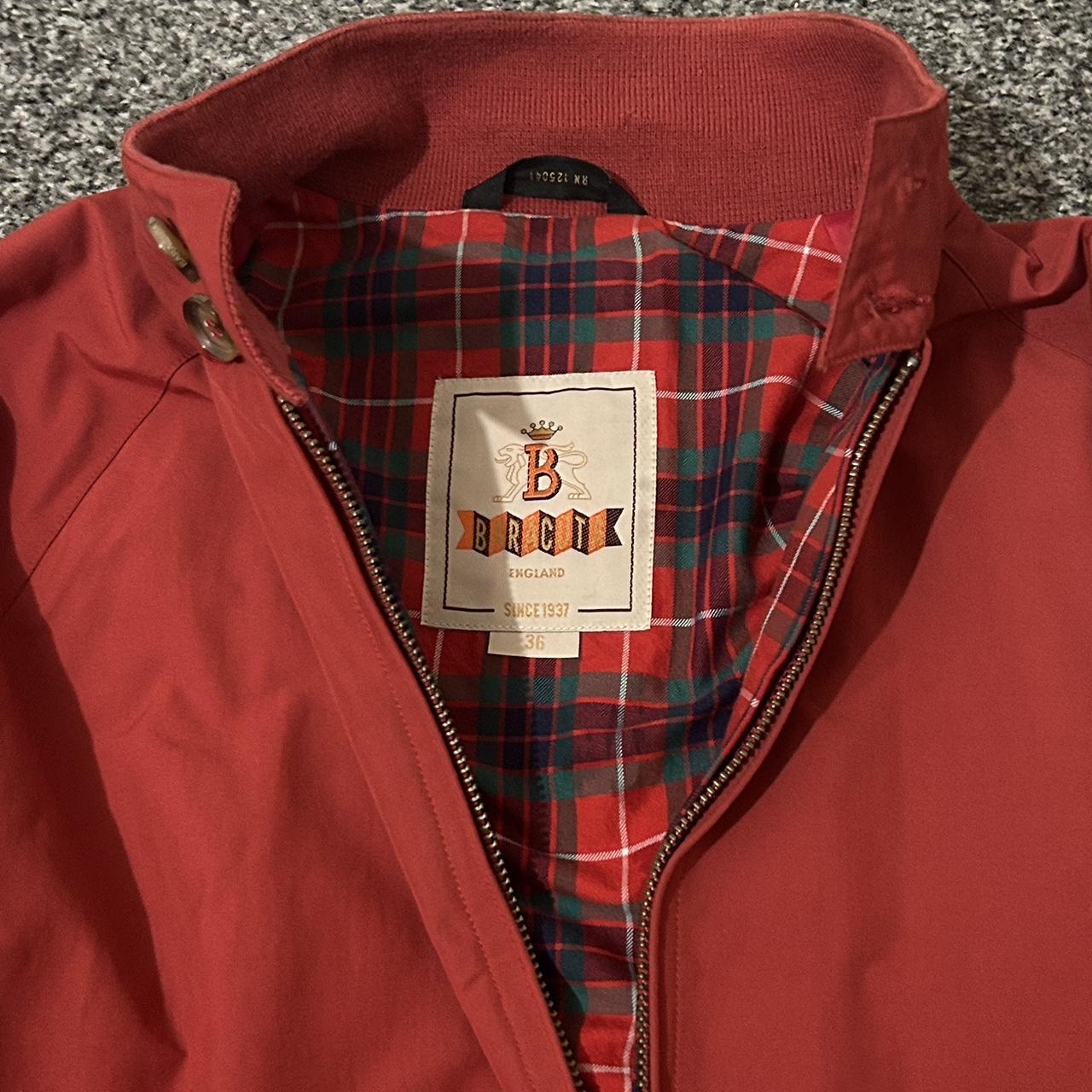 Baracuta G9 Harrington Jacket Red Worn quite a bit... - Depop