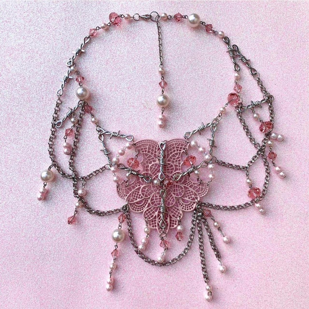 One-of-a-kind, handmade necklace made by meeeee!... - Depop