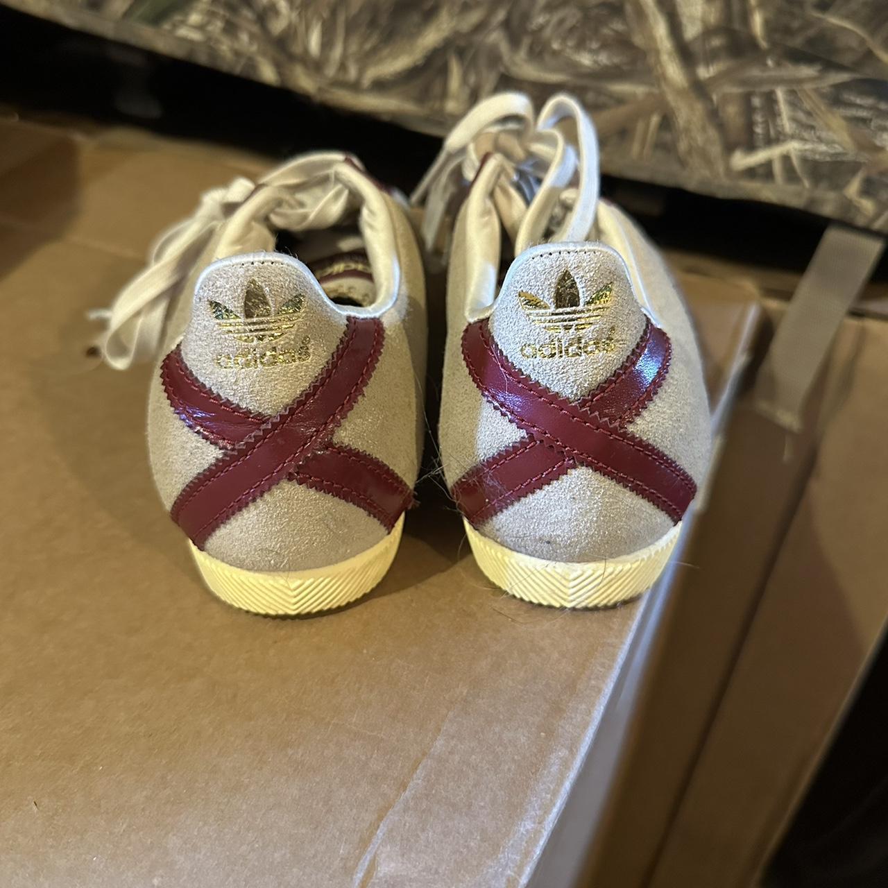 Adidas original Wales Bonner sneakers Burgundy and... - Depop