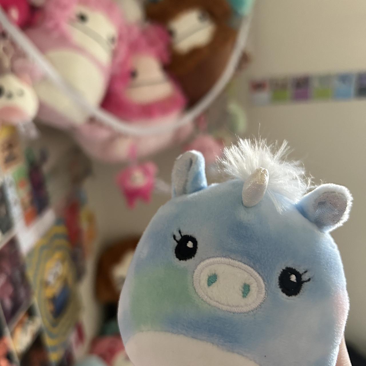 Squishmallows White and Blue Stuffed-animals | Depop