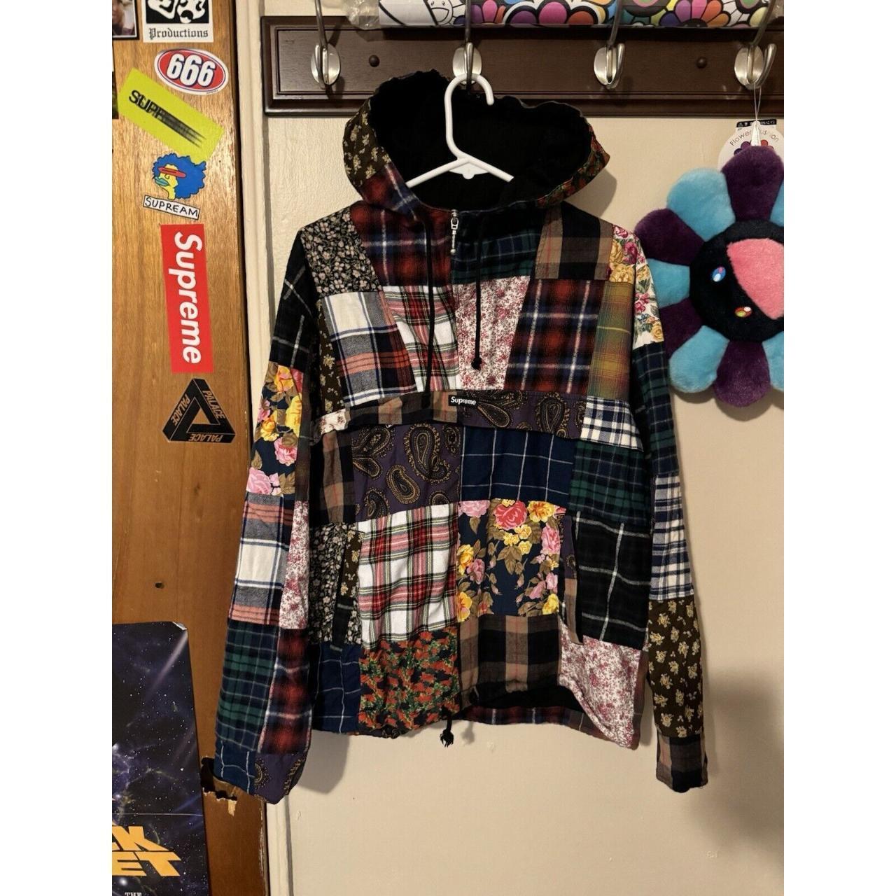Supreme FW16 Patchwork Anorak Hoodie Jacket Size M... - Depop