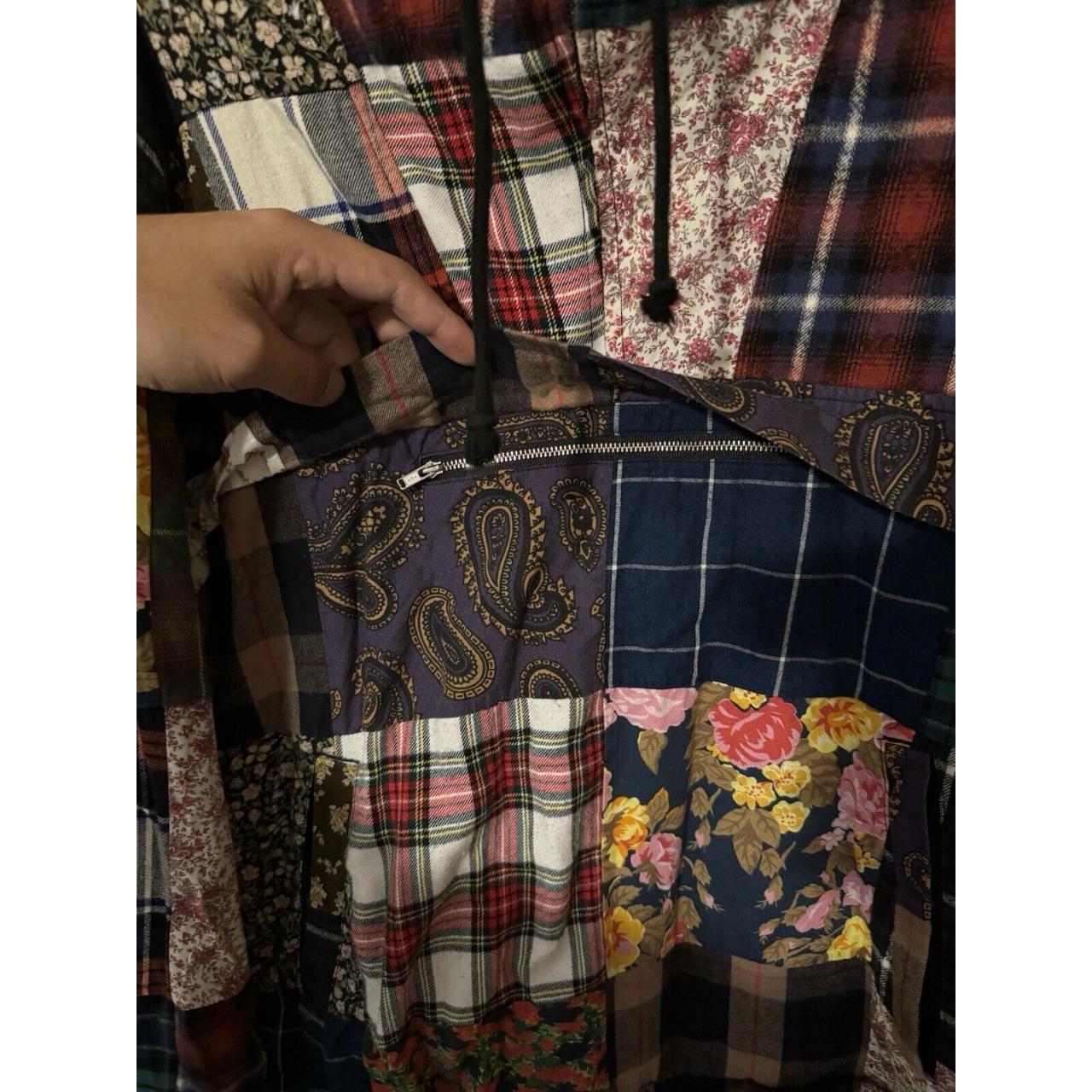 Supreme FW16 Patchwork Anorak Hoodie Jacket Size M... - Depop