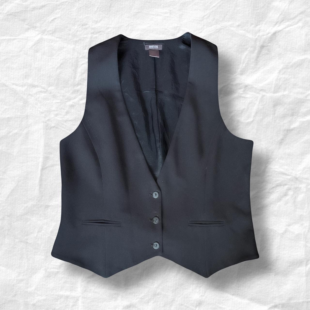 Classic black V-neck vest! Timeless look and perfect... - Depop