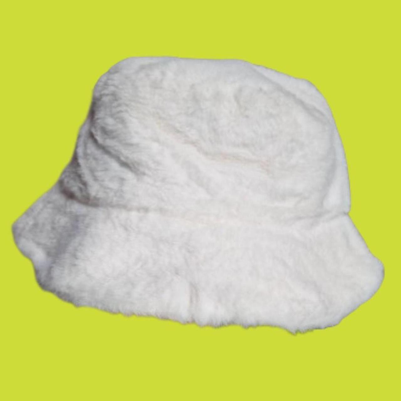 Fluffy Cream Bucket Hat Available in more styles &... - Depop