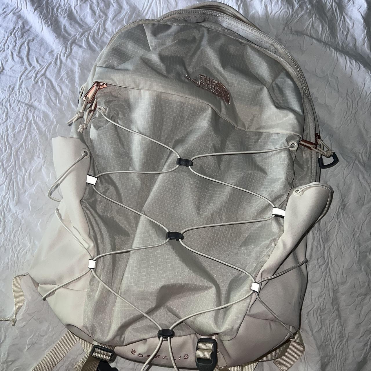 BRAND NEW North Face white backpack never used - Depop