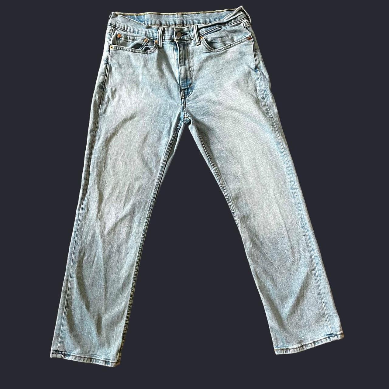 514 Levi Strauss stonewashed blue jeans Classic fit... | Depop